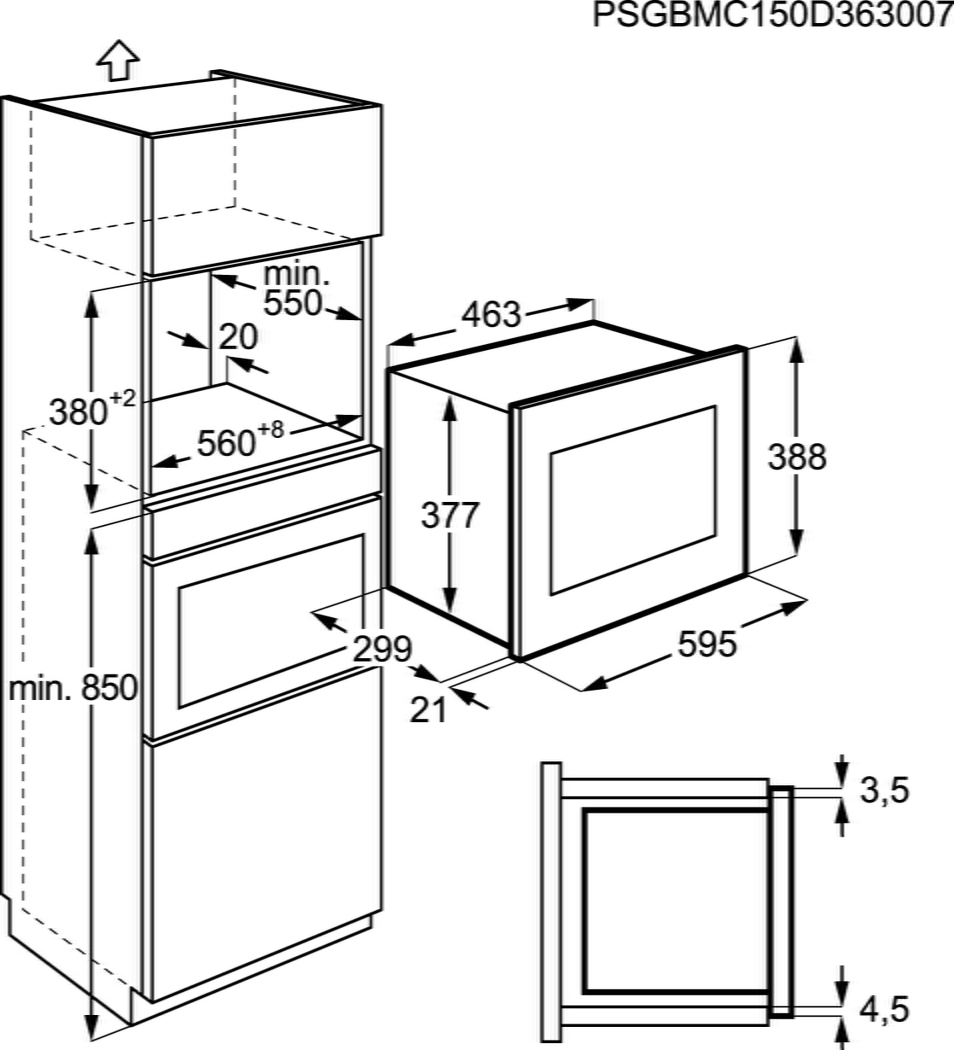 Zanussi Inbouw microgolf ZSM17100XA | Krëfel – de beste prijzen ...