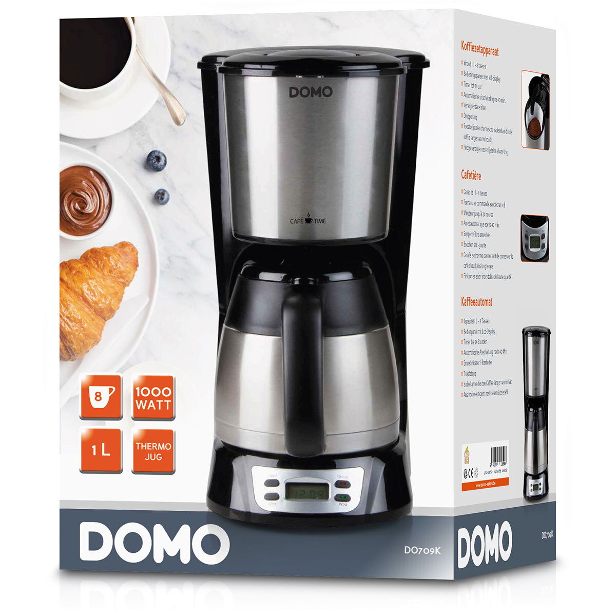 Domo Machine à café DO709K | Krëfel – les meilleurs prix, service compris