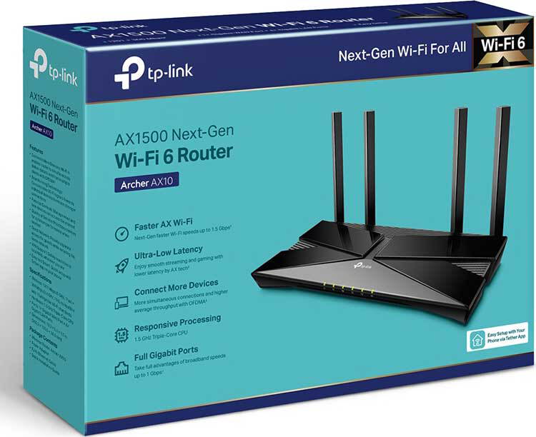 TP Link Archer AX10 AX1500 Wi-Fi 6-router