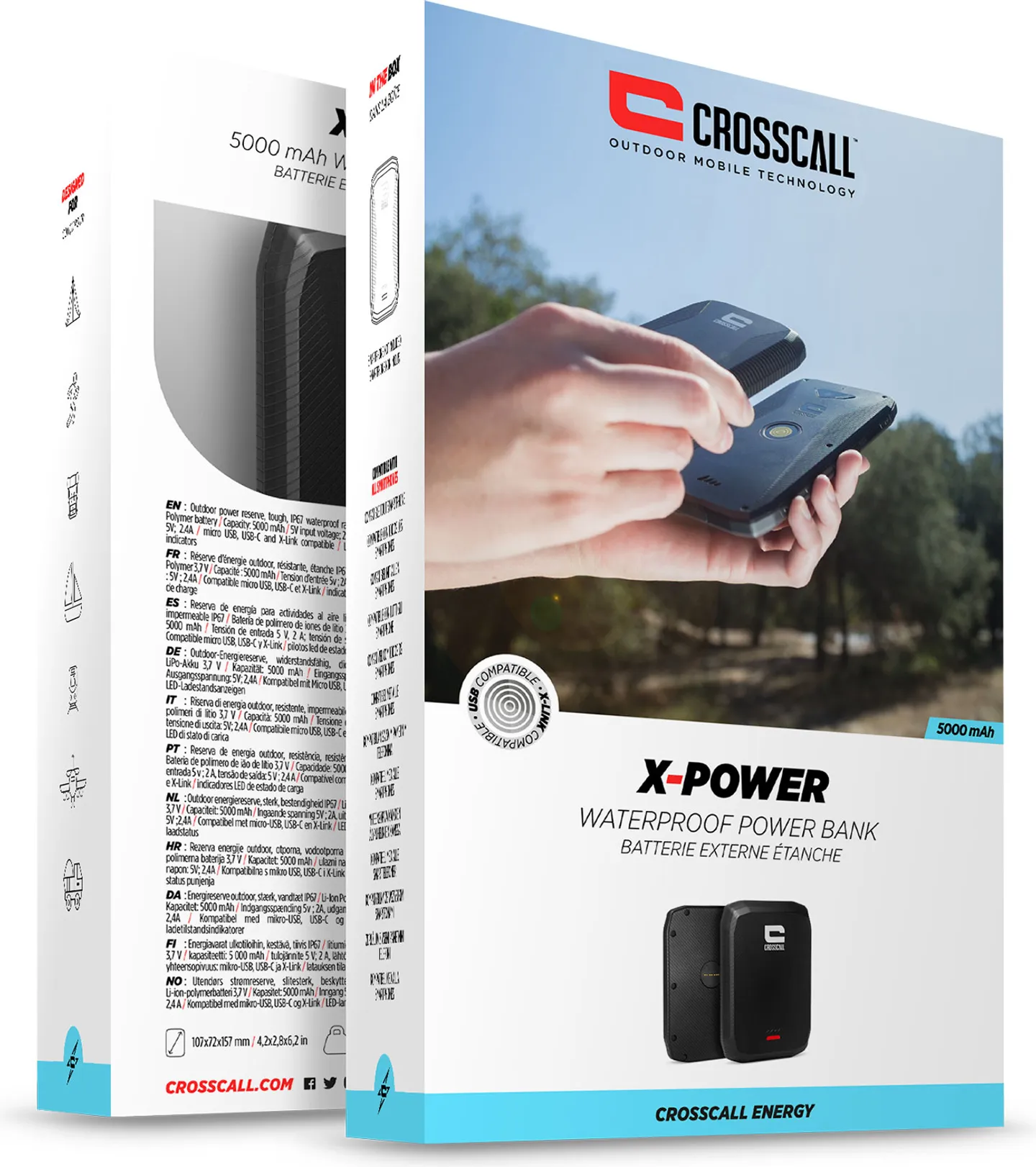 Crosscall X-Power 5.000 mAh powerbank voor X-Link™ smartphone - Bestel ...