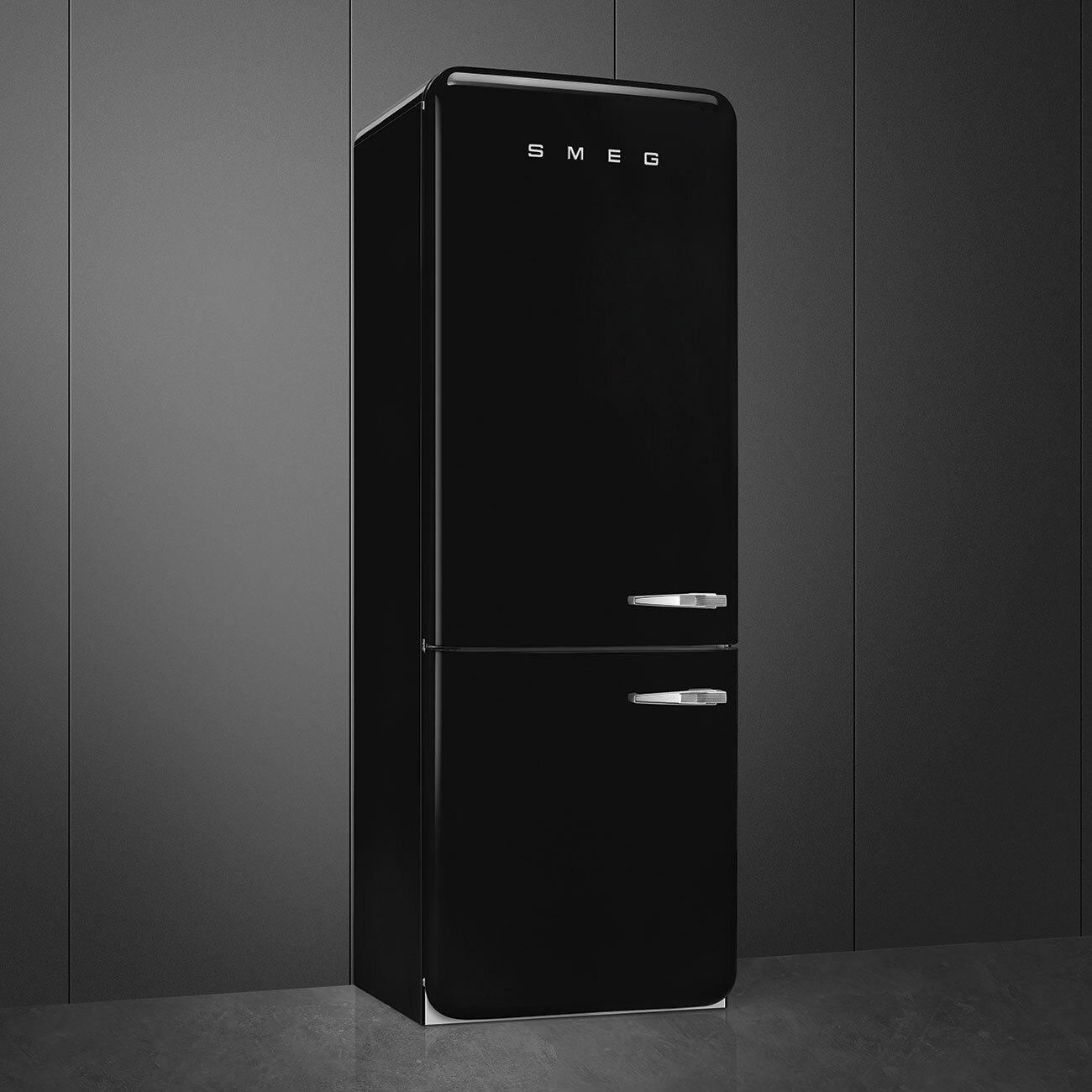 Smeg Combi frigo congélateur FAB38LBL5 Noir