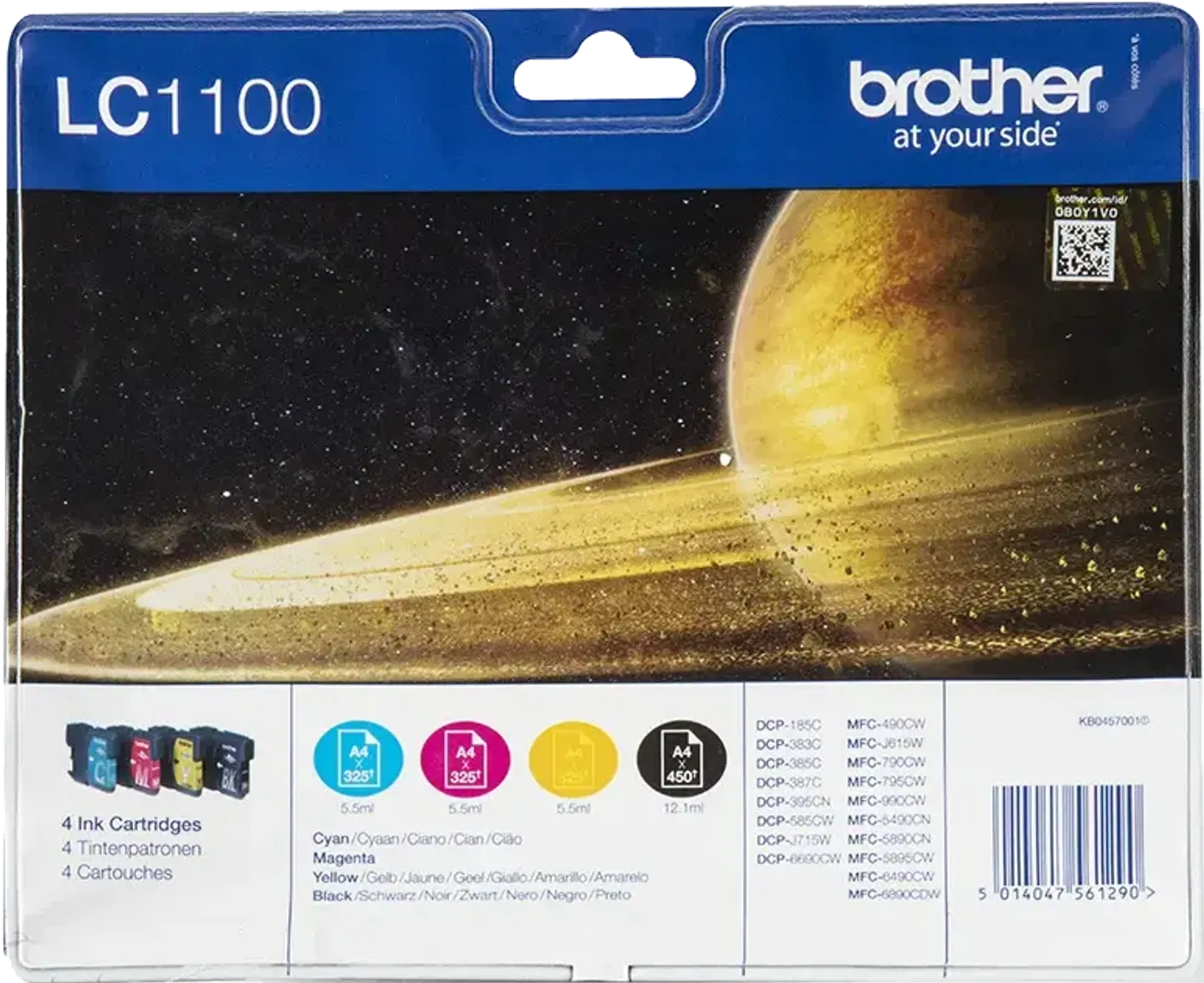Brother LC1100 Value Pack - CMYK - Bestel nu, morgen in huis