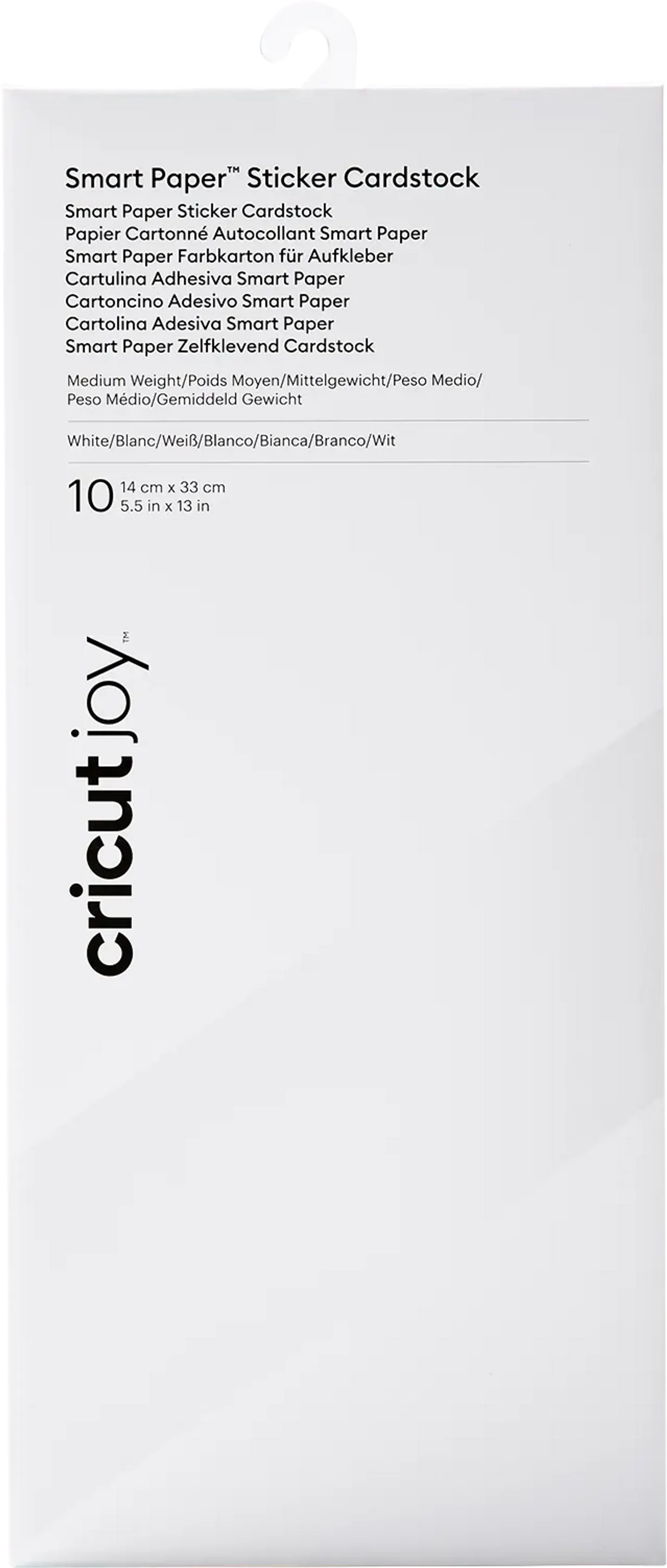 Cricut Smart Sticker Cardstock - 33 x 14 cm - Wit - Bestel nu, morgen ...