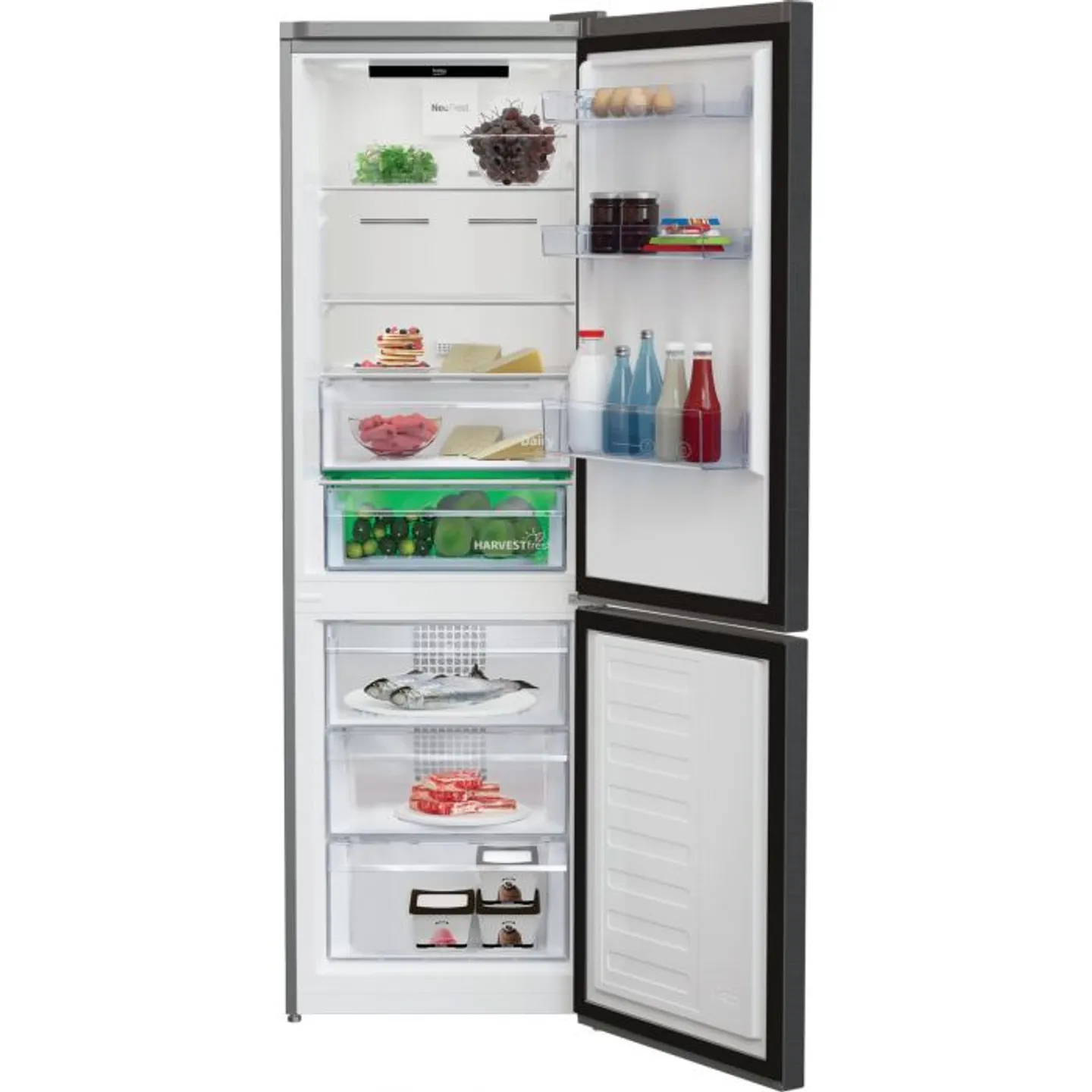 Beko Combi frigo congélateur RCNE366E70ZXBRN | Livré demain - Krëfel