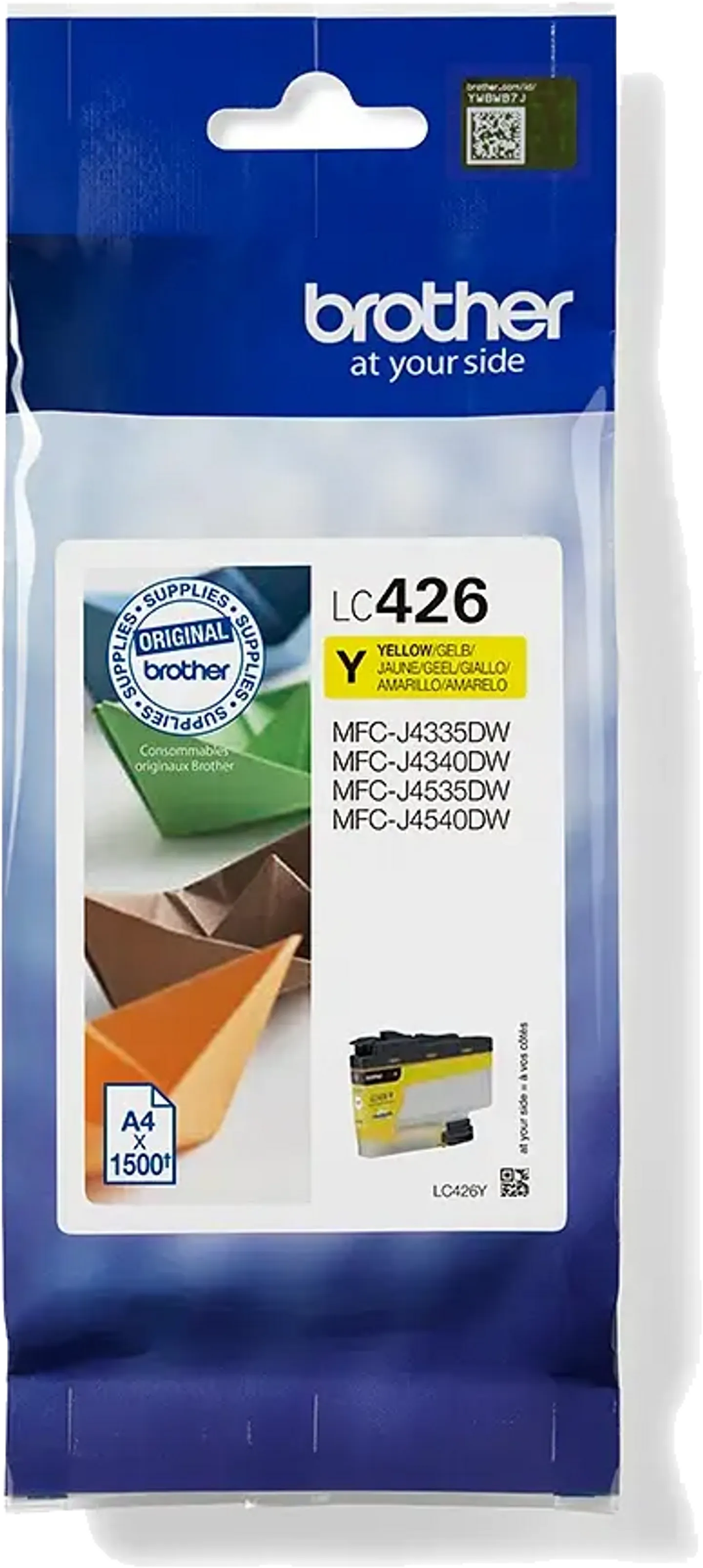 Brother Cartouche d'encre LC426 - Jaune | Livré demain - Krëfel