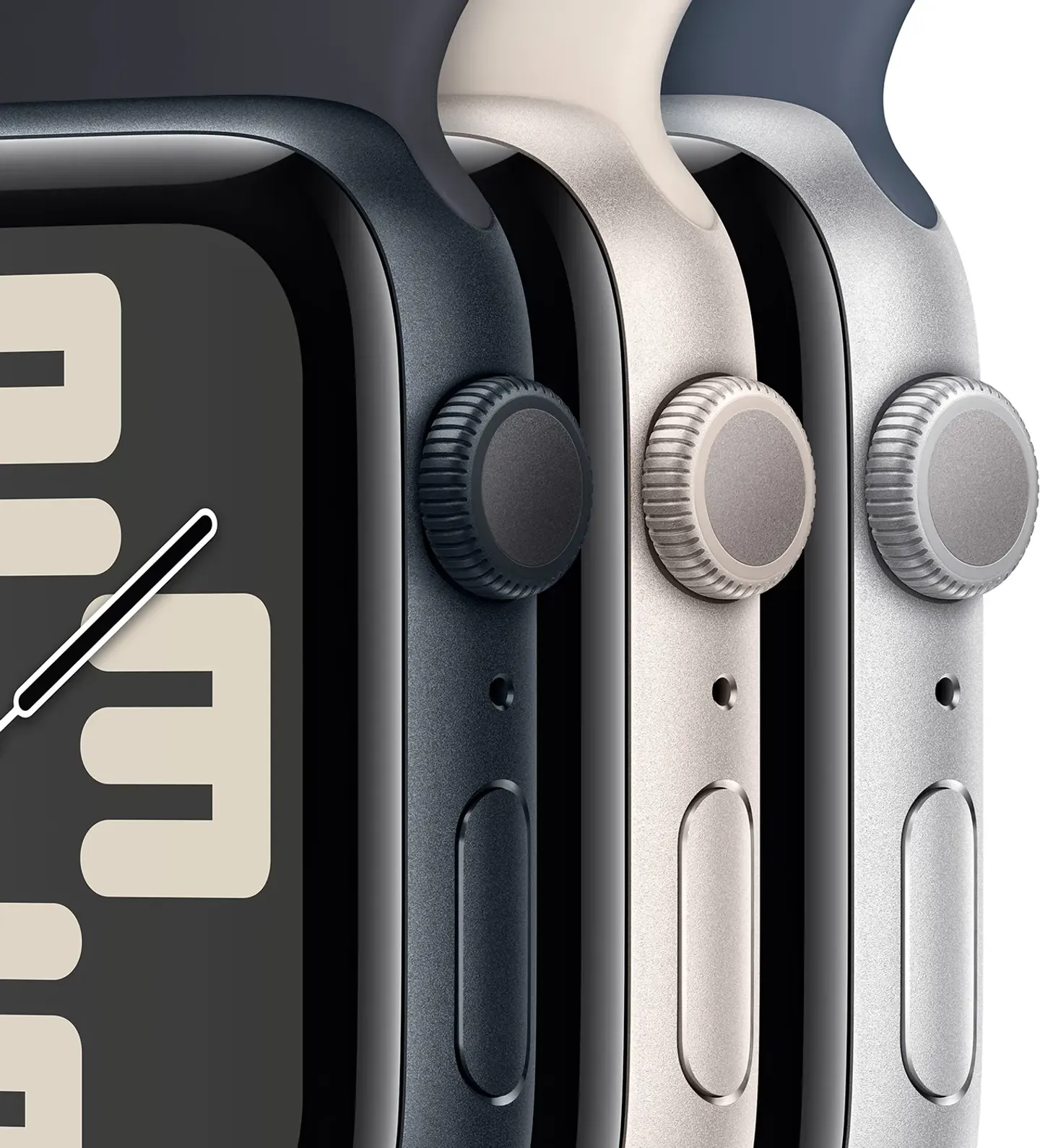 Apple Watch SE (2023) - 44mm Silver Aluminium/Storm Blue Sport Band (S ...