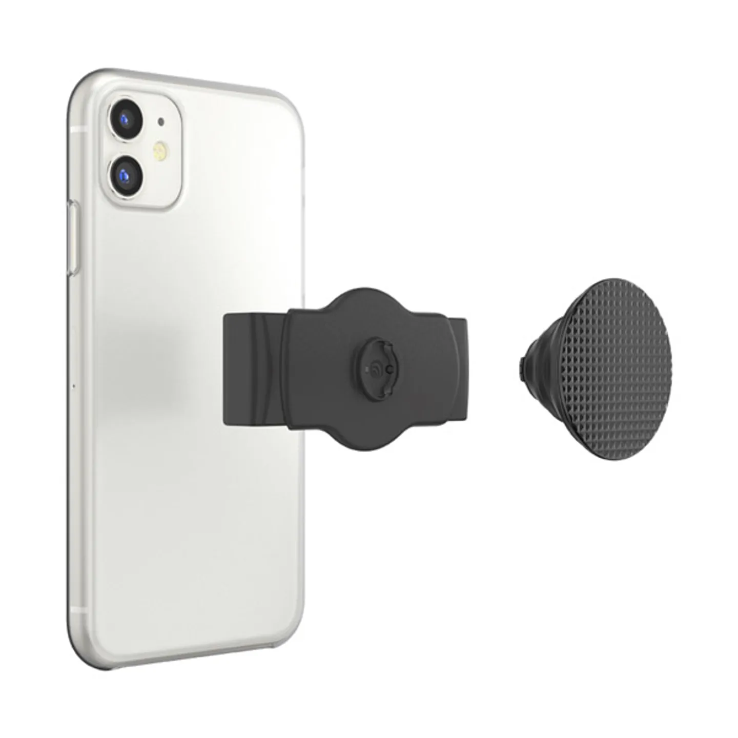 Popsocket PopGrip Slide Stretch Texture dentelée sur fond noir | Livré ...