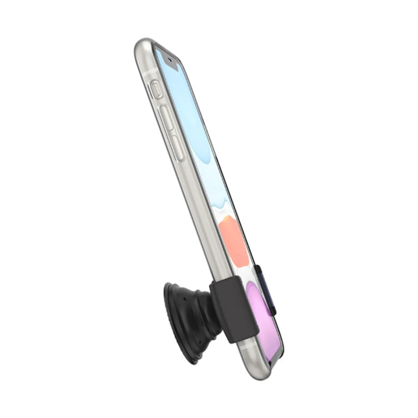 Popsocket PopGrip Slide Stretch Texture dentelée sur fond noir | Livré ...