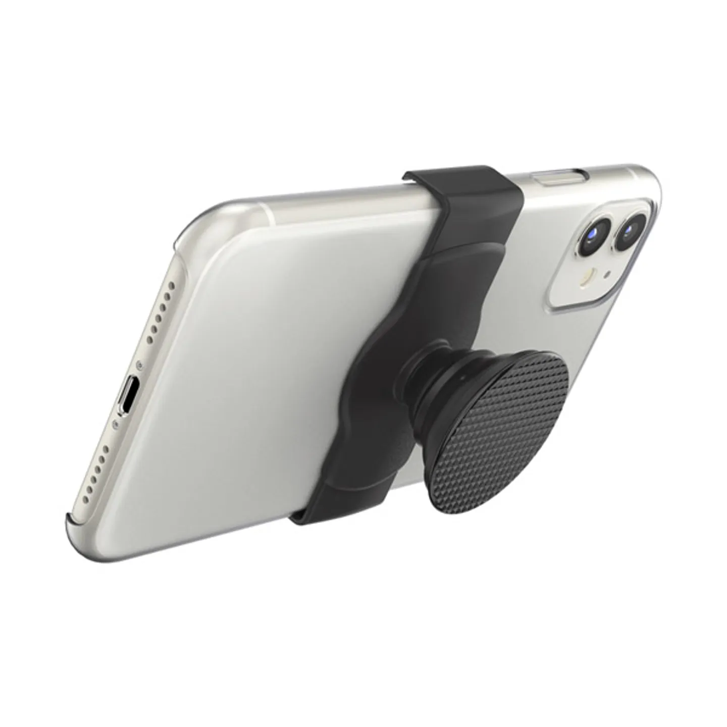 Popsocket PopGrip Slide Stretch Texture dentelée sur fond noir | Livré ...