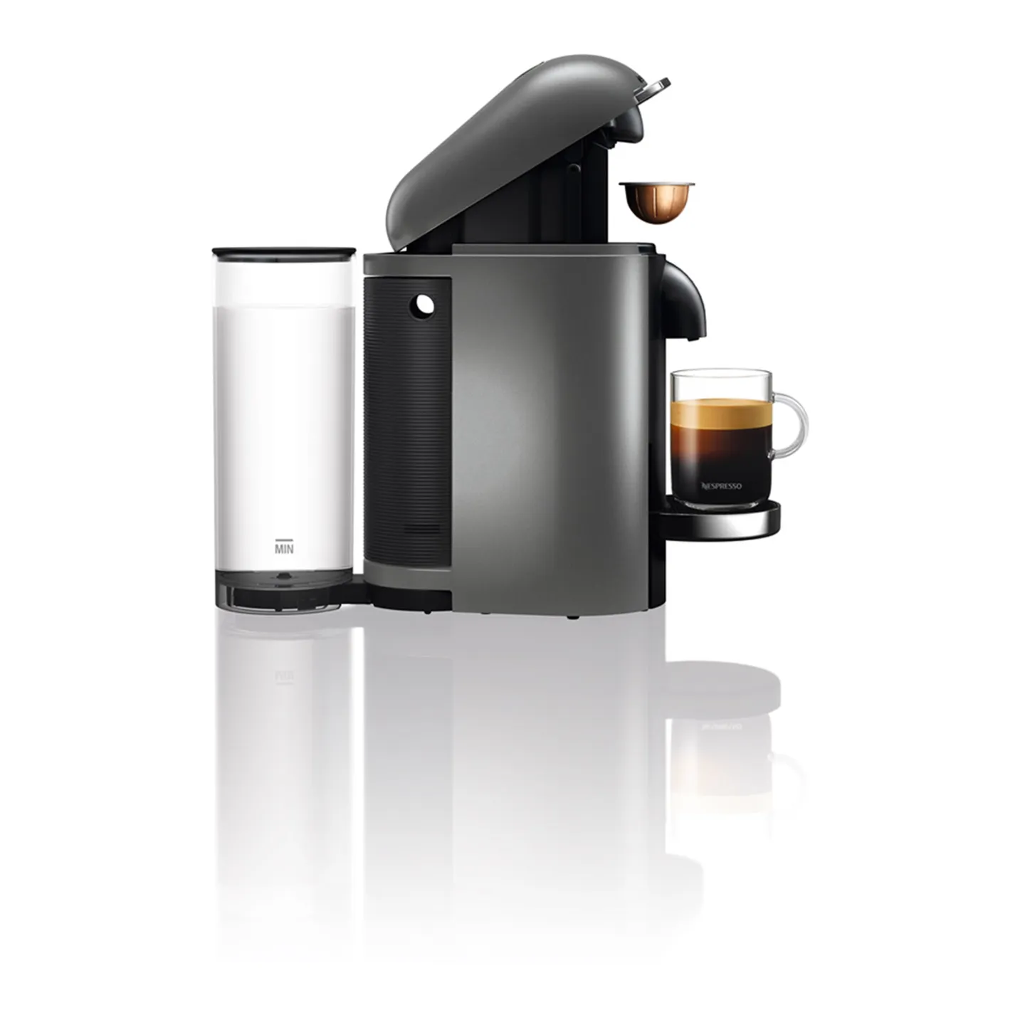 Krups Machine à café Nespresso Vertuo Plus Titanium | Livré demain - Krëfel