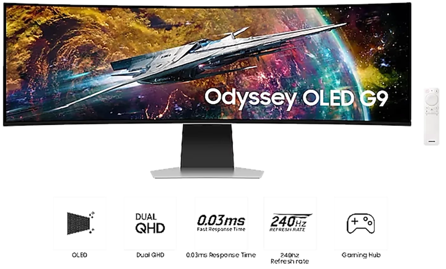 Samsung 49” Odyssey OLED G95SC DQHD Smart Moniteur Gaming ...