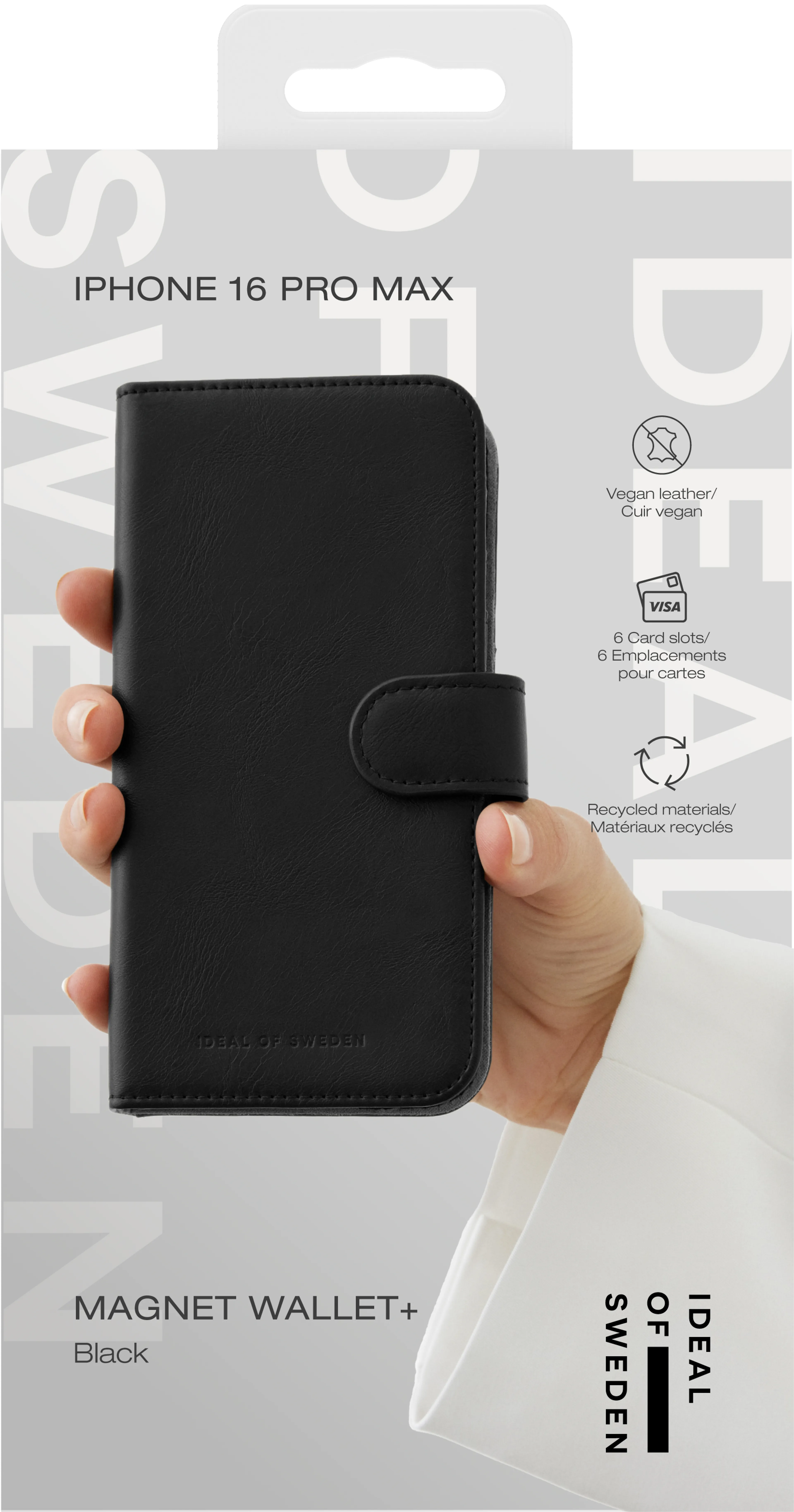 iDeal of Sweden Magnet Wallet voor iPhone 16 Pro Max - Zwart - Bestel ...