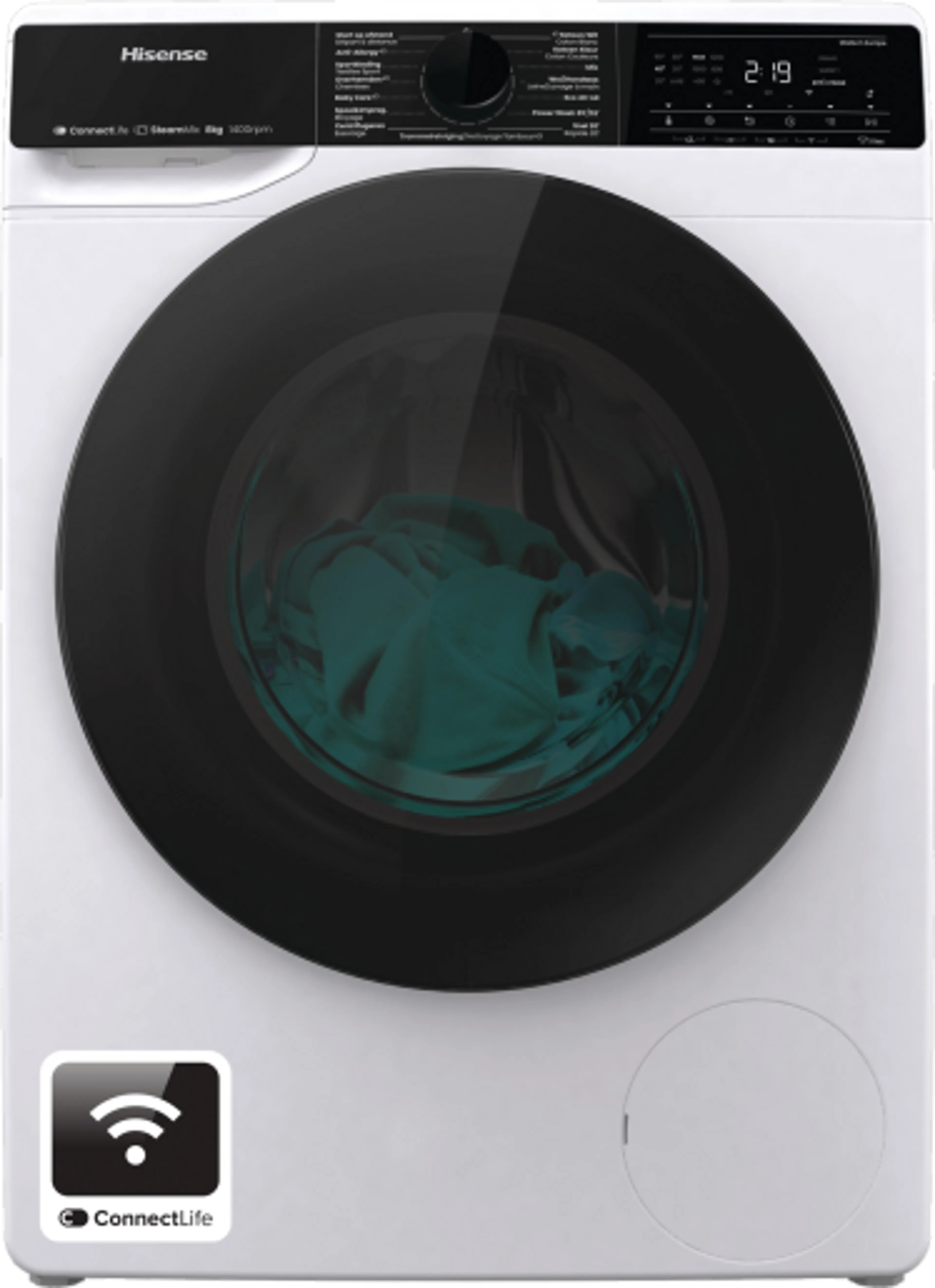 Hisense Machine à laver WF5V843BW/BLX | Livré demain - Krëfel