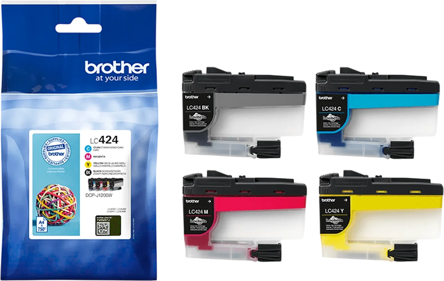 Brother LC-424 4-kleuren Value Pack - Bestel nu, morgen in huis