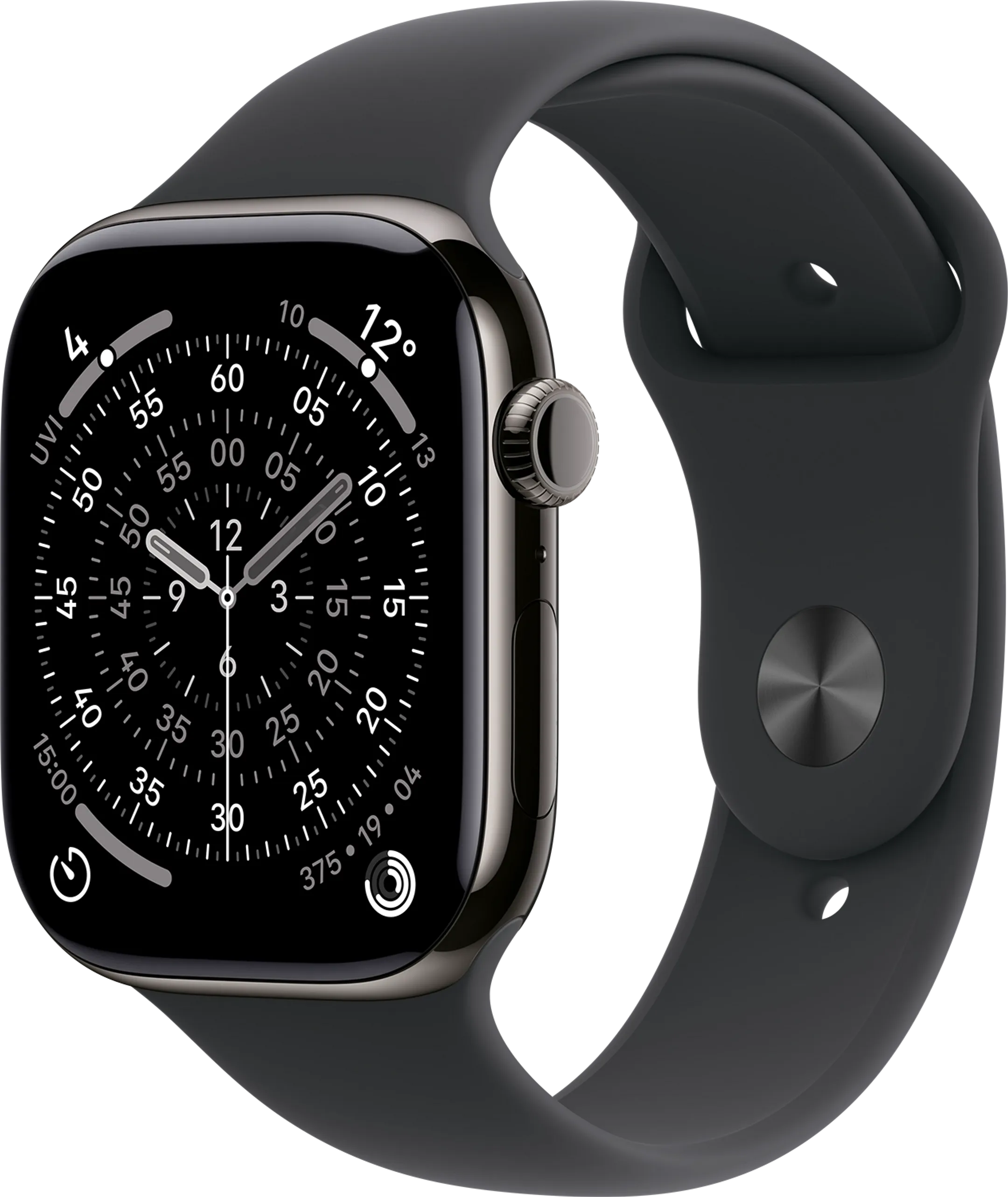 Apple Watch Series 11 GPS + Cellular - 46mm Slate Titanium - Sport Band ...