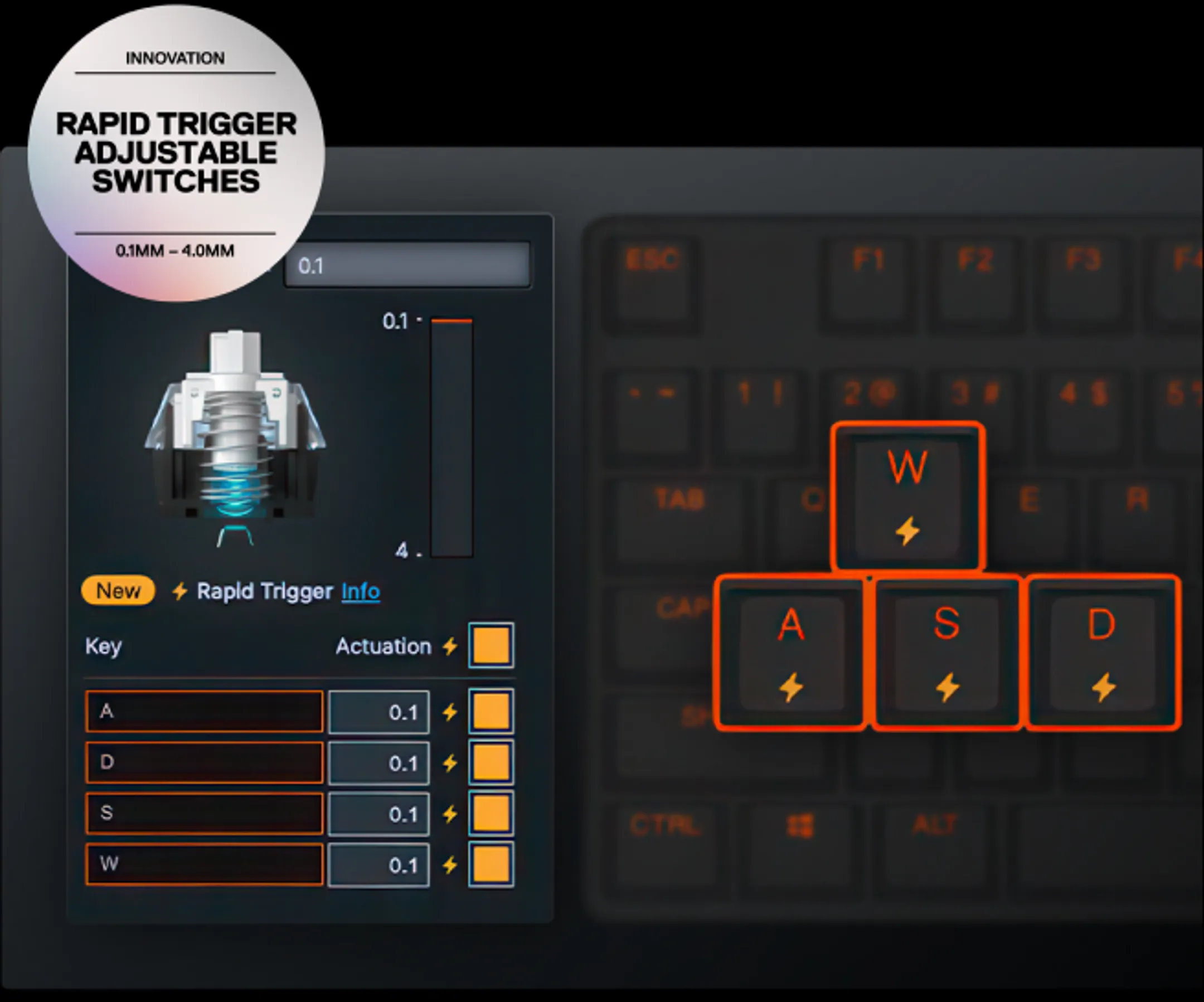 Steelseries Clavier gaming Apex Pro Mini Gen 3 - Noir (Azerty FR ...